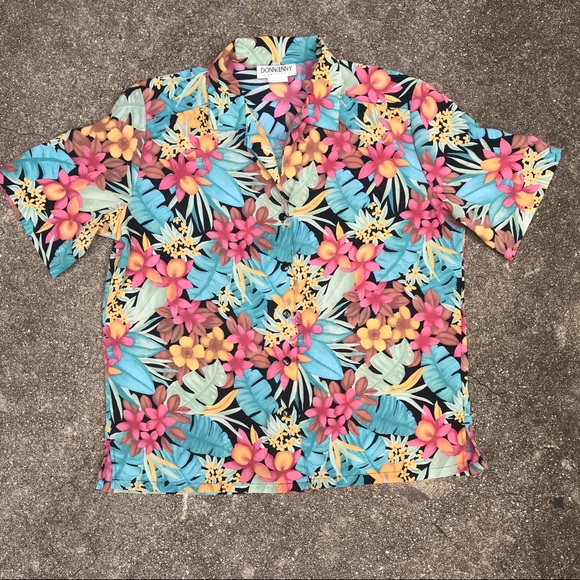 Vintage | Tops | Vintage Hawaiian Floral Top | Poshmark